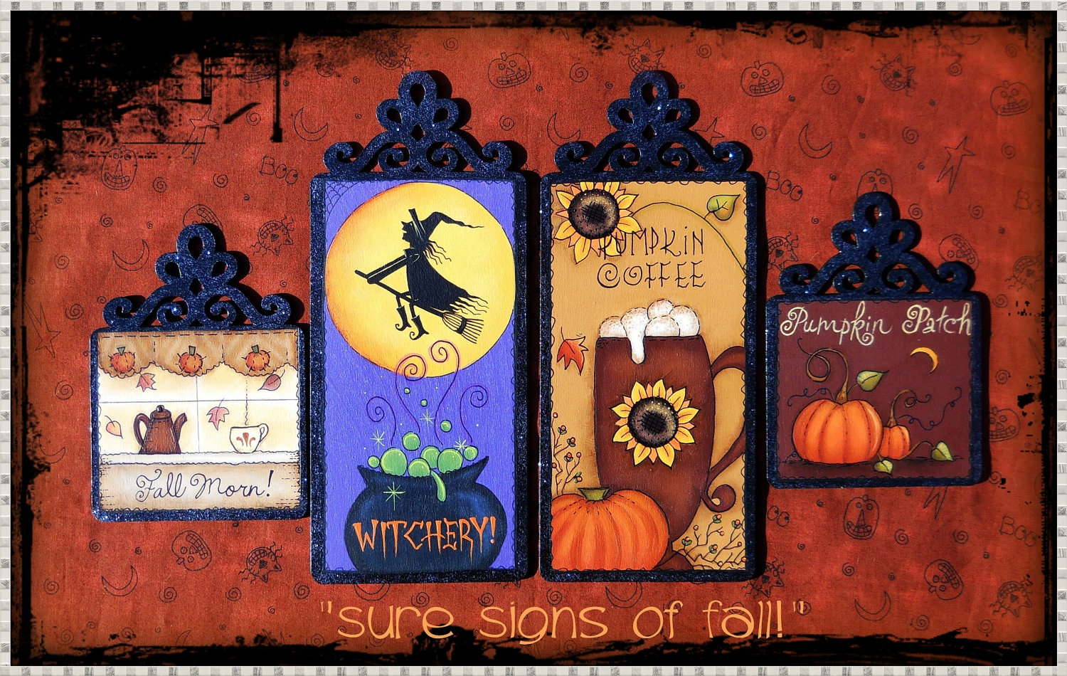 E PATTERN Sure Signs of Fall signs Fall Designs From - Etsy