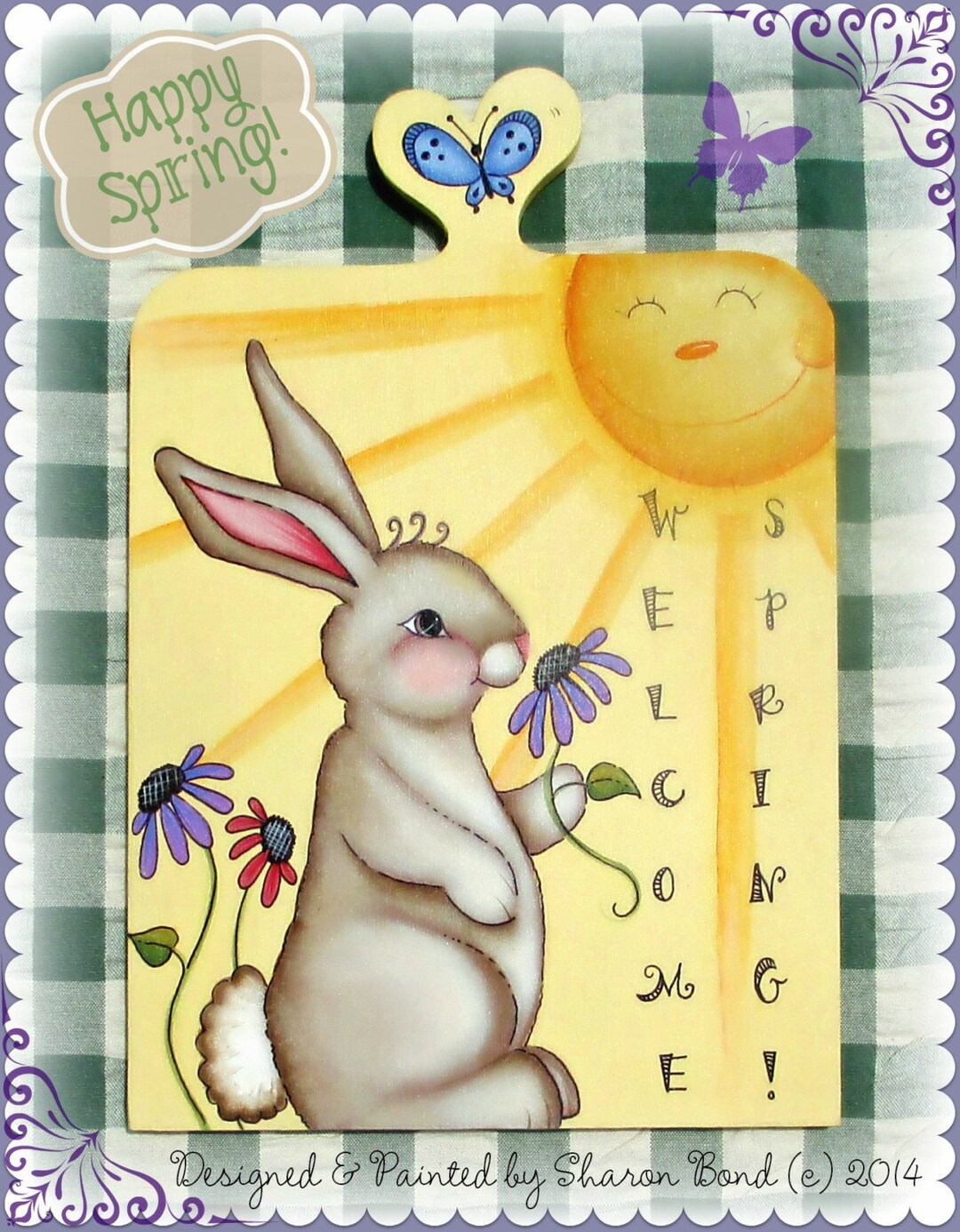 E PATTERN - Welcome Spring - Sweet Bunny Ready for Spring! Sunshine ...
