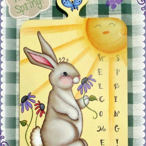 E PATTERN - Welcome Spring - Sweet Bunny Ready for Spring! Sunshine ...