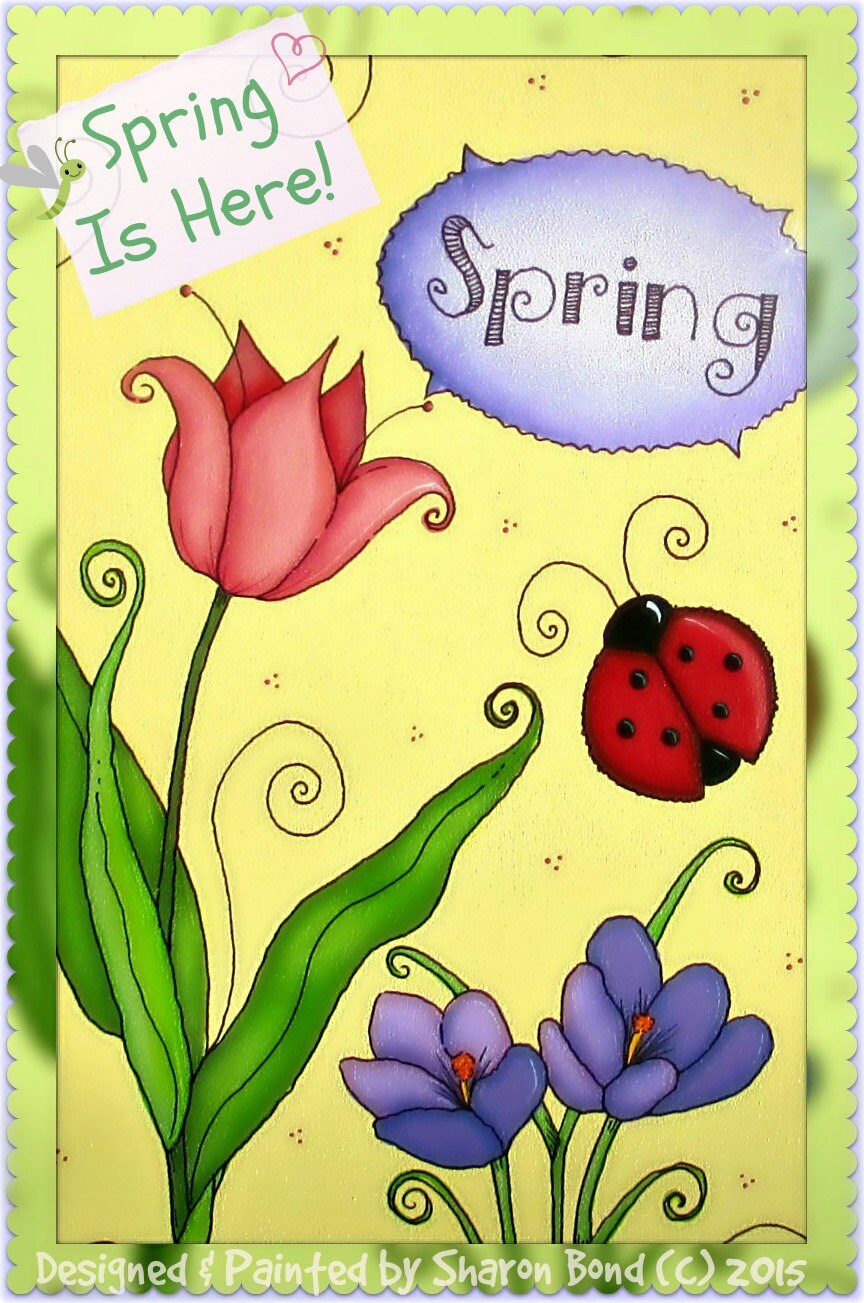 E PATTERN - Spring Fling! Sweet & Simple Flowers and Ladybug - Designed ...