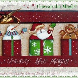 E PATTERN - Unwrap the Magic - Unwrap the Fun With Santa, Snowman ...