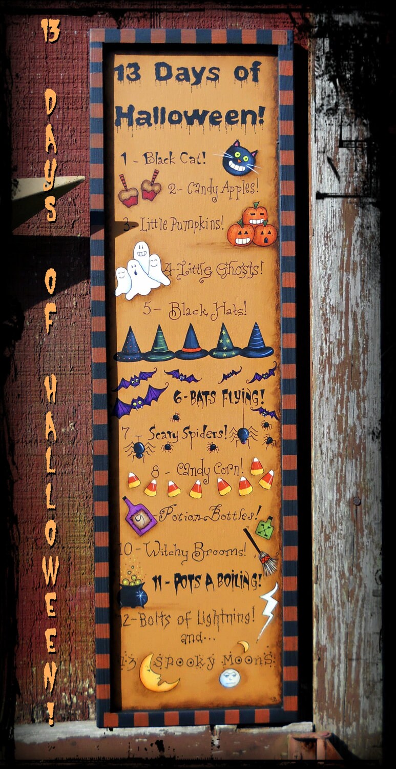 E PATTERN - 13 Days of Halloween - so Fun -NEW -designed by Terrye ...