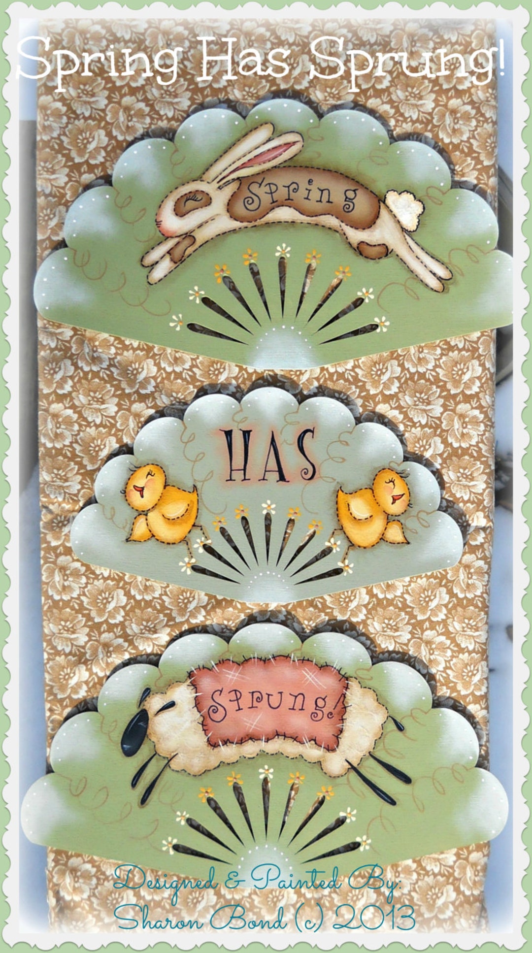 E PATTERN - Spring Has Sprung - Bunny, Chicks & Sheep ALL Included ...