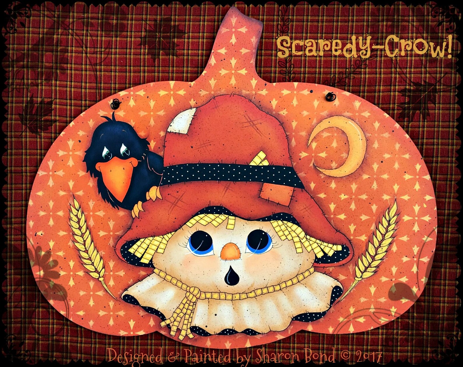 E PATTERN - Scaredy Crow! Such a Cute Scarecrow! Painted and Designed ...