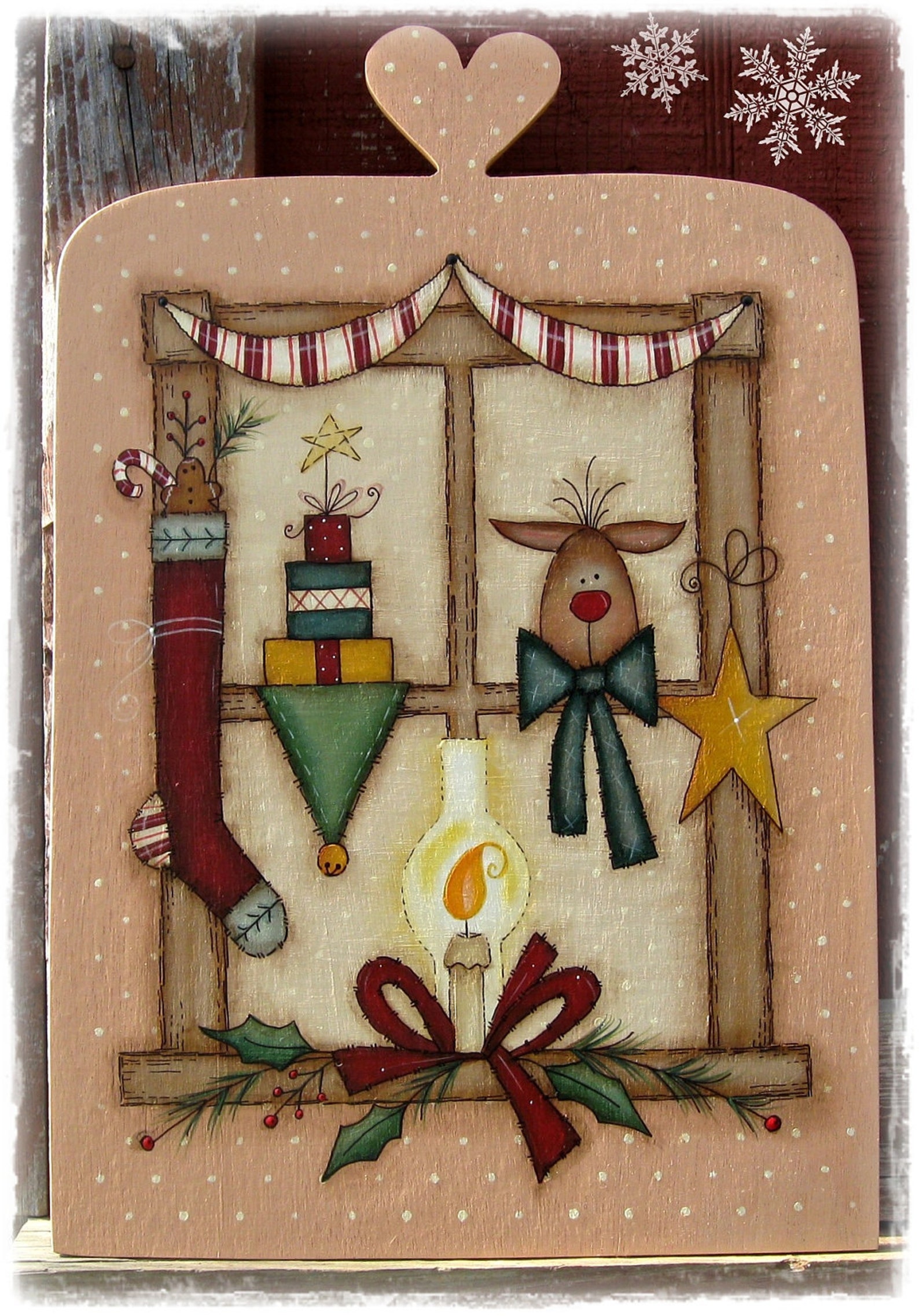 E PATTERN - Christmas Window - First in a Series - Design by Rhonda ...