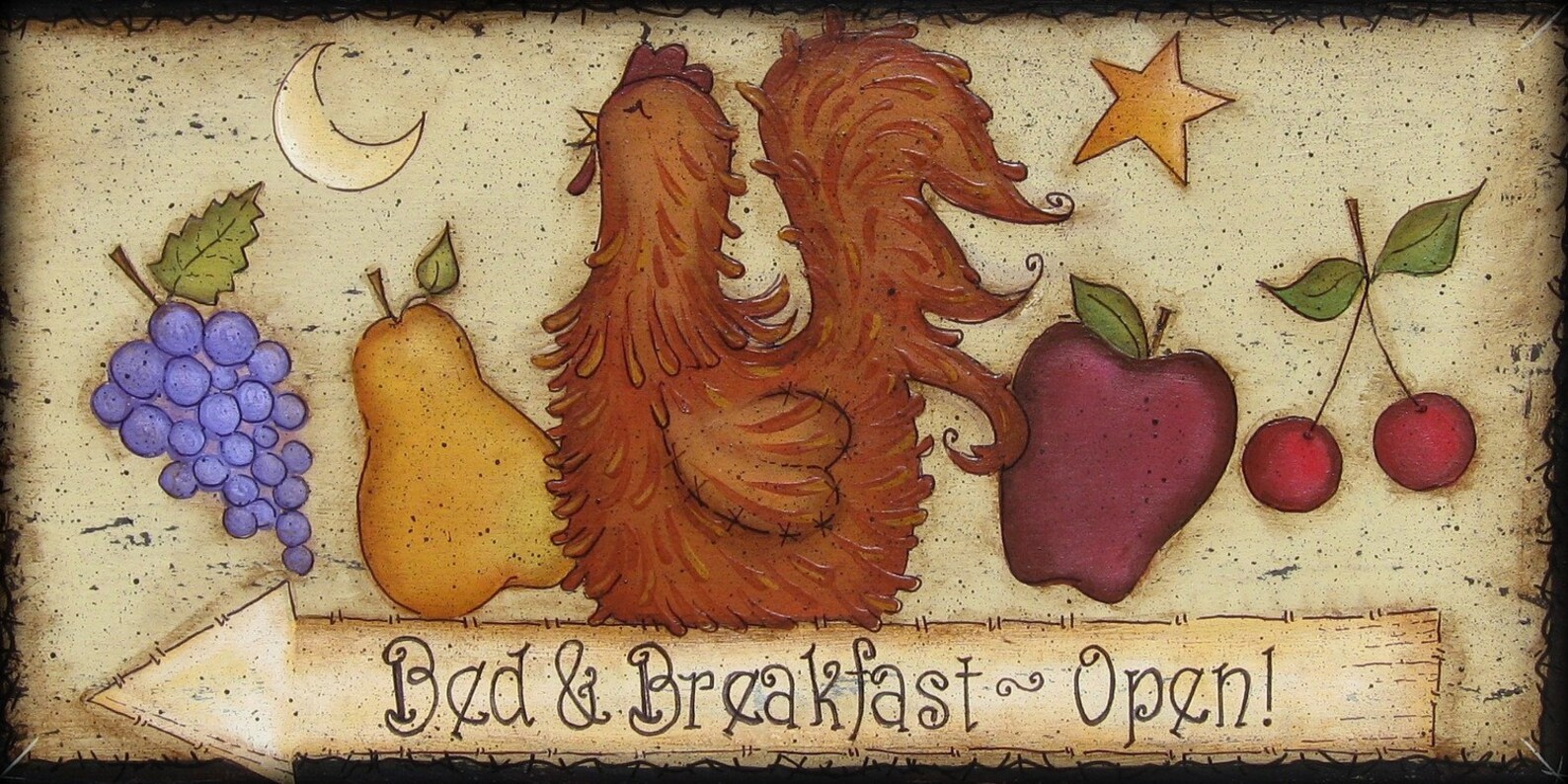 E PATTERN - Red Rooster Inn - Country, Fruit - Design by Terrye French ...