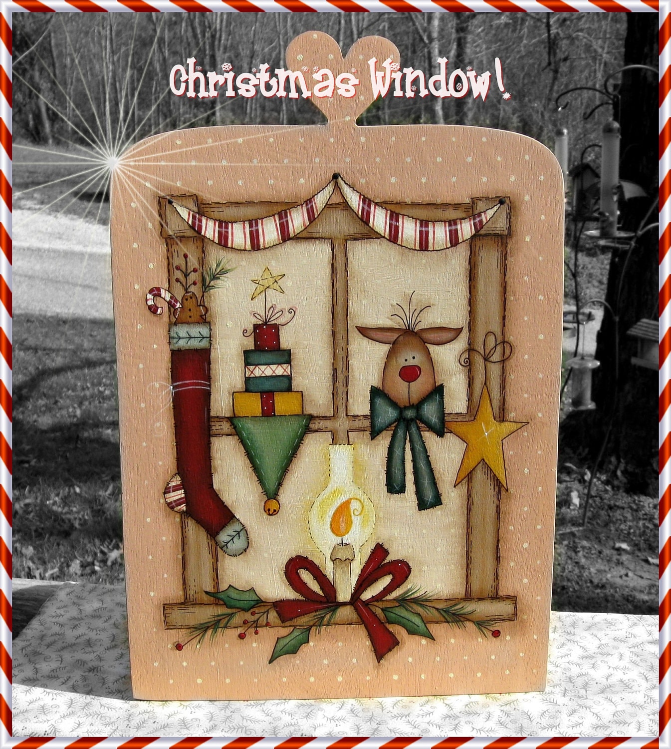 E PATTERN - Christmas Window - First in a Series - Design by Rhonda ...