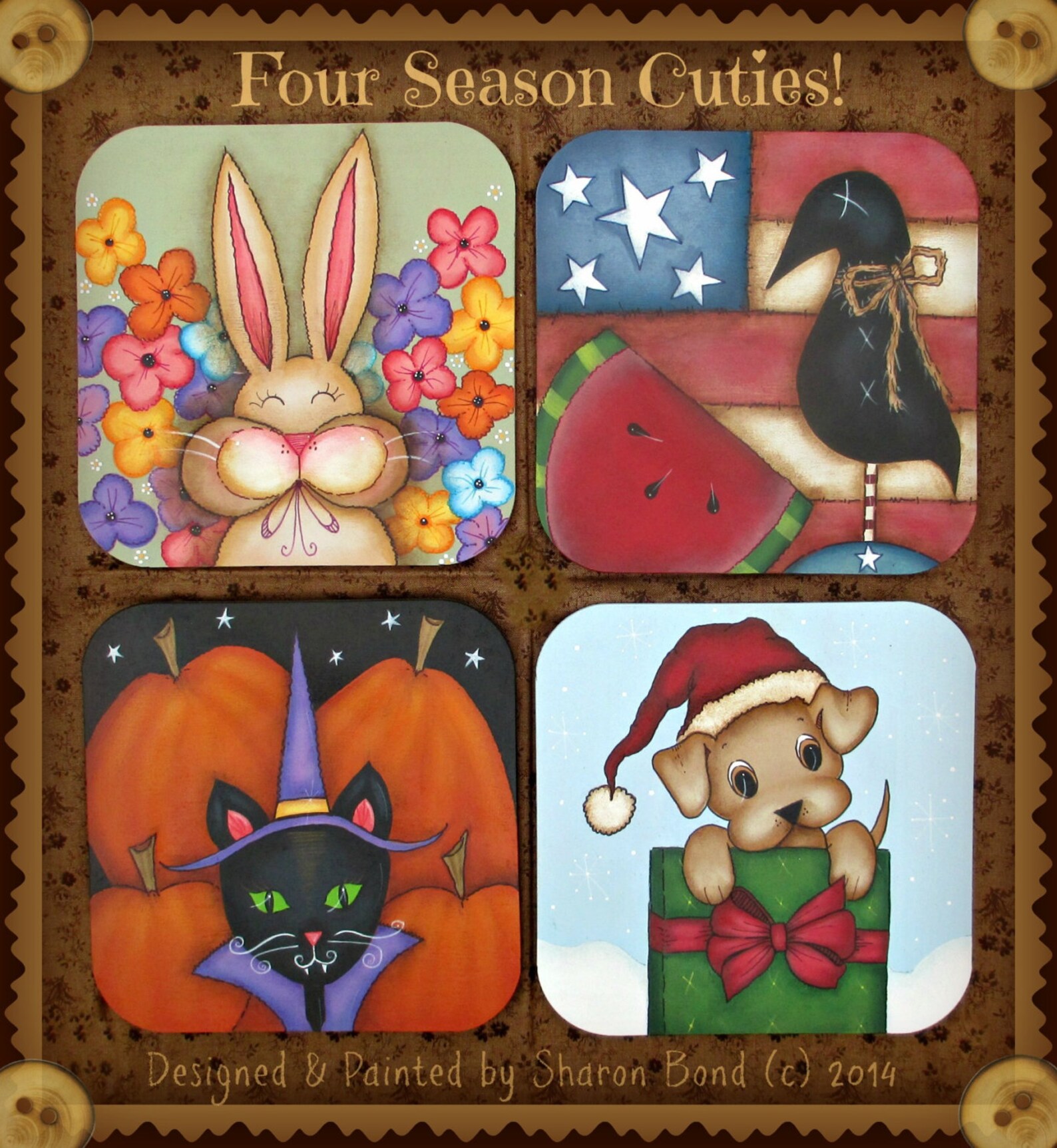 E PATTERN - Four Season Cuties - ALL 4 Designs Included! Seasonal Fun ...