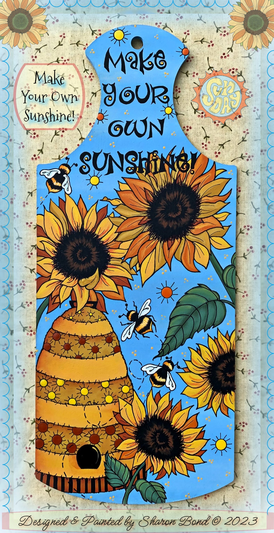 E PATTERN - Make Your Own Sunshine! - Bees and Sunflowers to Make You ...