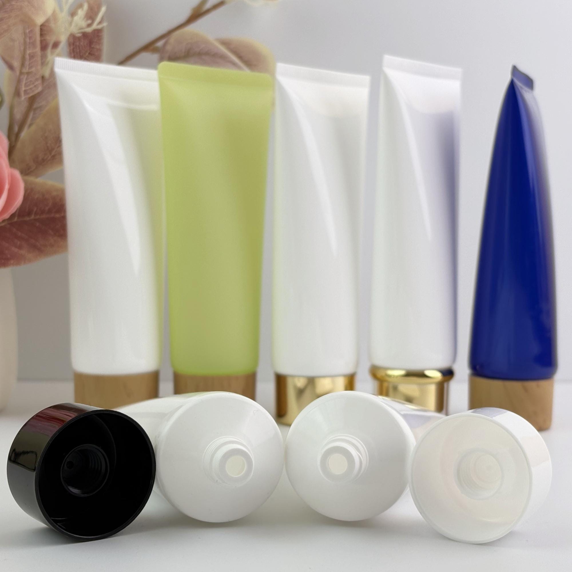 Empty Cosmetic Squeeze Tubes With Cap, Plastic Soft Tube Packaging for ...