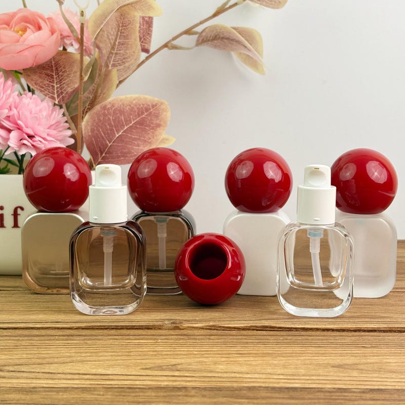 Red Ball Perfume Bottle - Etsy