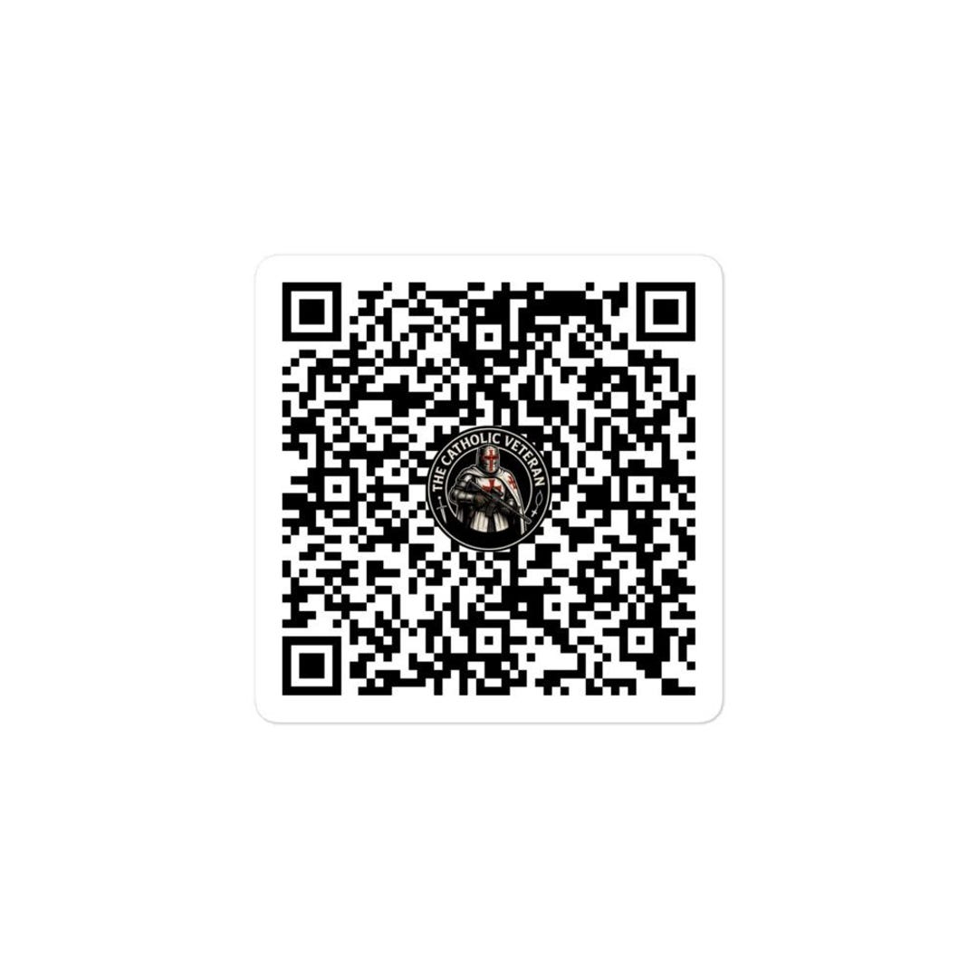 The Catholic Veteran Official Logo QR Code Sticker - Etsy
