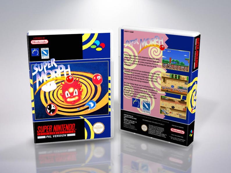 Super Morph SNES PAL Reproduction Cover Art - Custom UGC Insert - Etsy