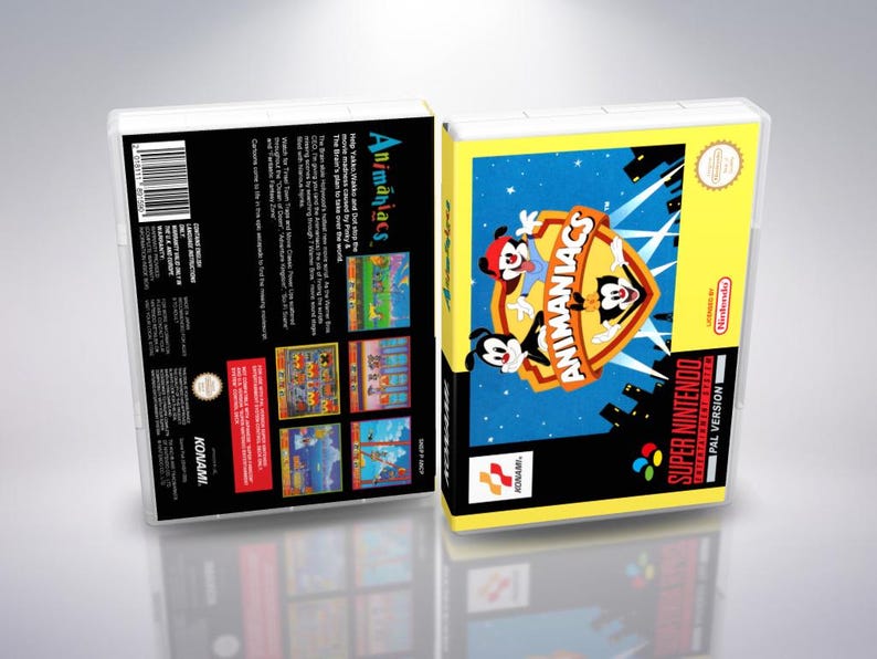 Animaniacs (the) SNES PAL Reproduction Cover Art - Custom UGC Insert - Etsy