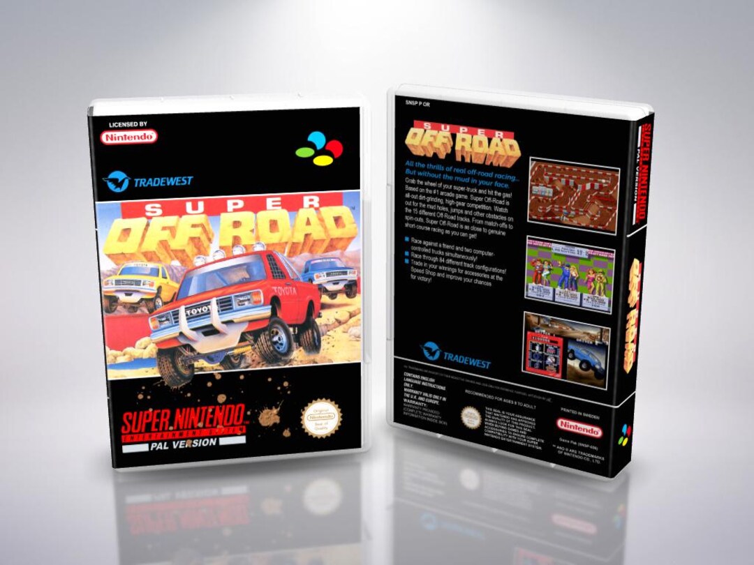 Super Offroad SNES PAL Reproduction Cover Art - Custom UGC Insert - Etsy