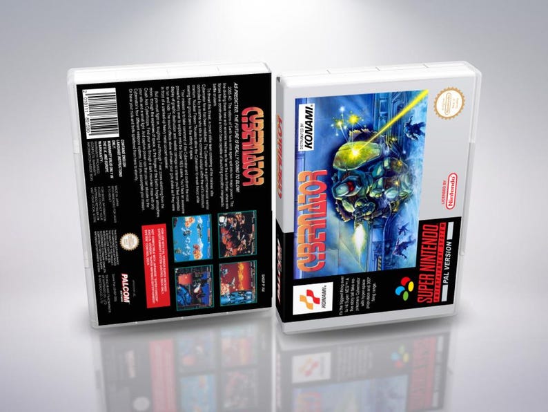 Cybernator SNES PAL Reproduction Cover Art - Custom UGC Insert - Etsy