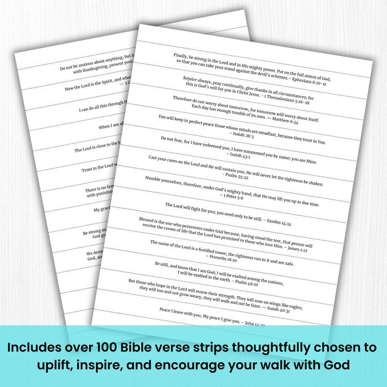 Printable Scripture Jar Kit, Bible Verse Jar Labels and Encouragement ...