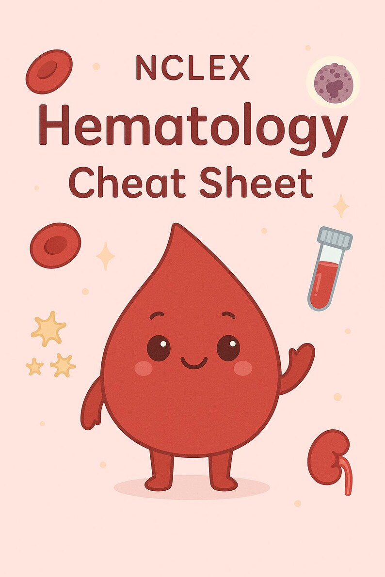 NCLEX Hematology & Immune System Review: Nursing Study Guide (PDF) - Etsy