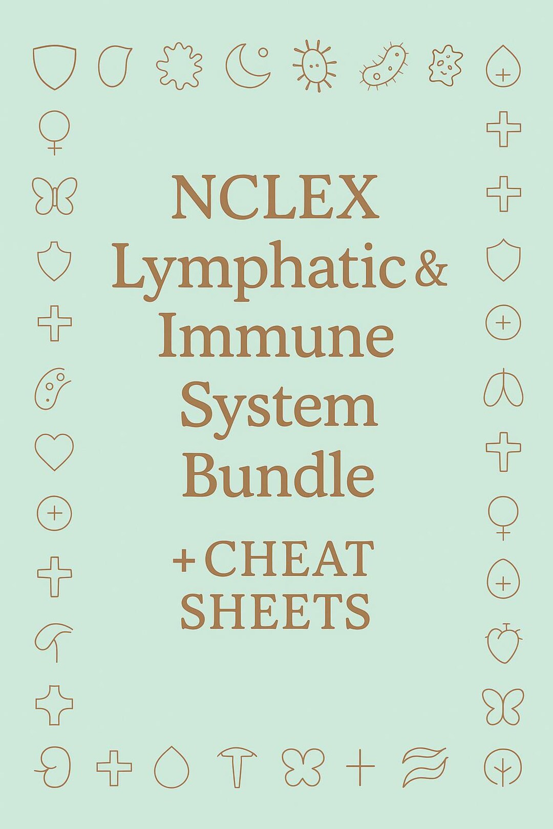 NCLEX Lymphatic & Immune System Review Bundle: Nursing School Study Aid ...