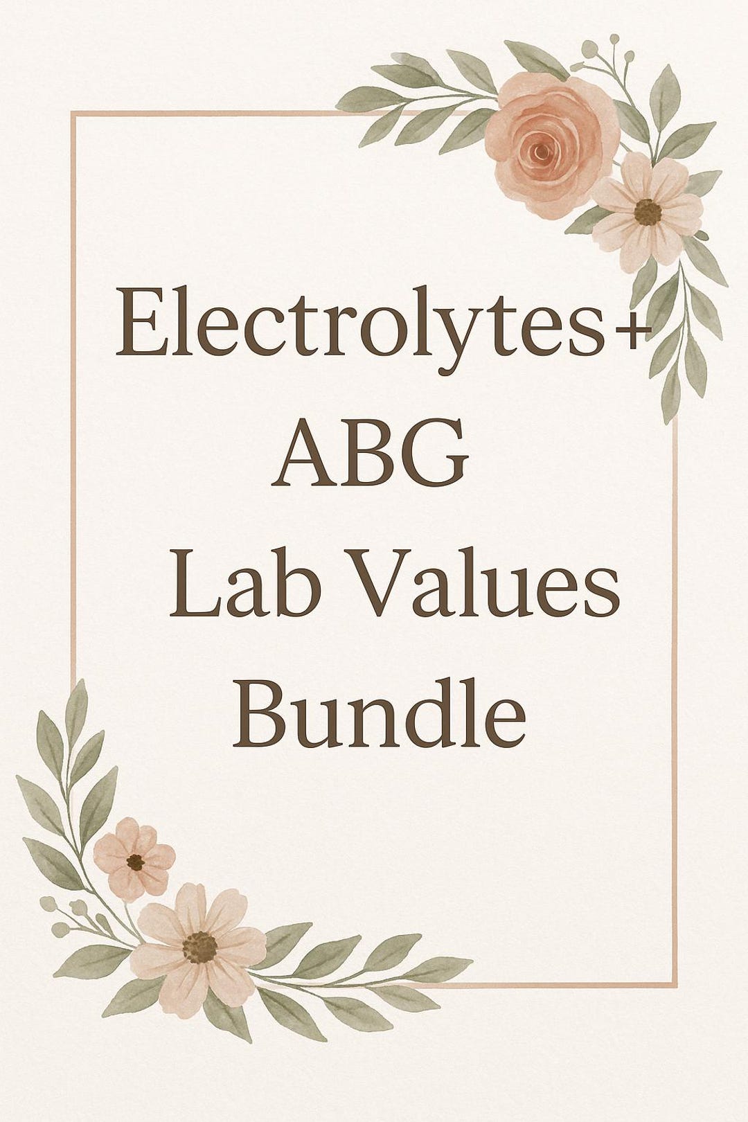 Title: Electrolytes, ABG Interpretation & Lab Values Bundle – Nursing ...