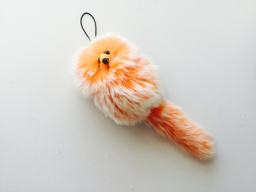 Furry Buddy / Orange / Soft / Furry / Friend / Phone Strap / Charm ...