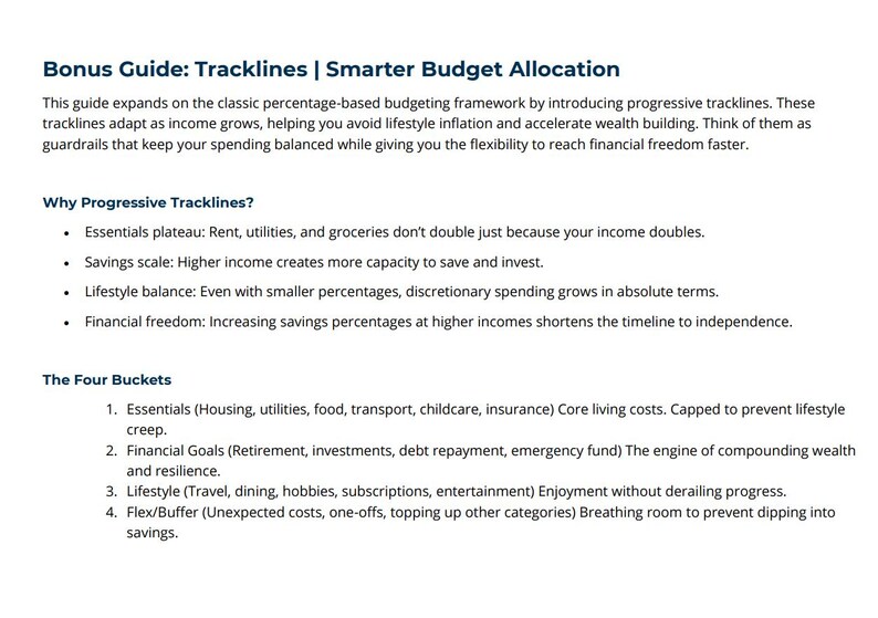Excel Budget Planner for 60k Dollar Income: Monthly & Annual Finance ...