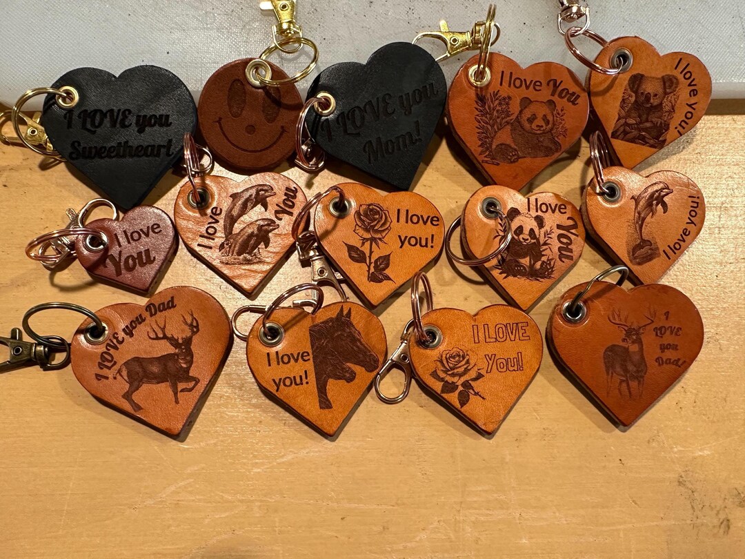 Heart I Love You Keychains - Etsy