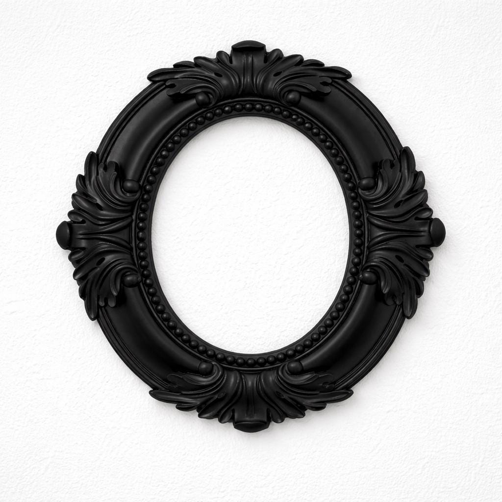 Baroque Oval Frame 3MF – Vintage Ornate Wall Frame – Classic Gothic 3D ...