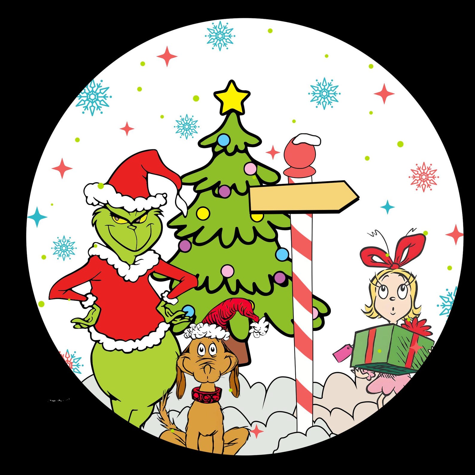 Grinch Personalized Christmas Ornament - Etsy