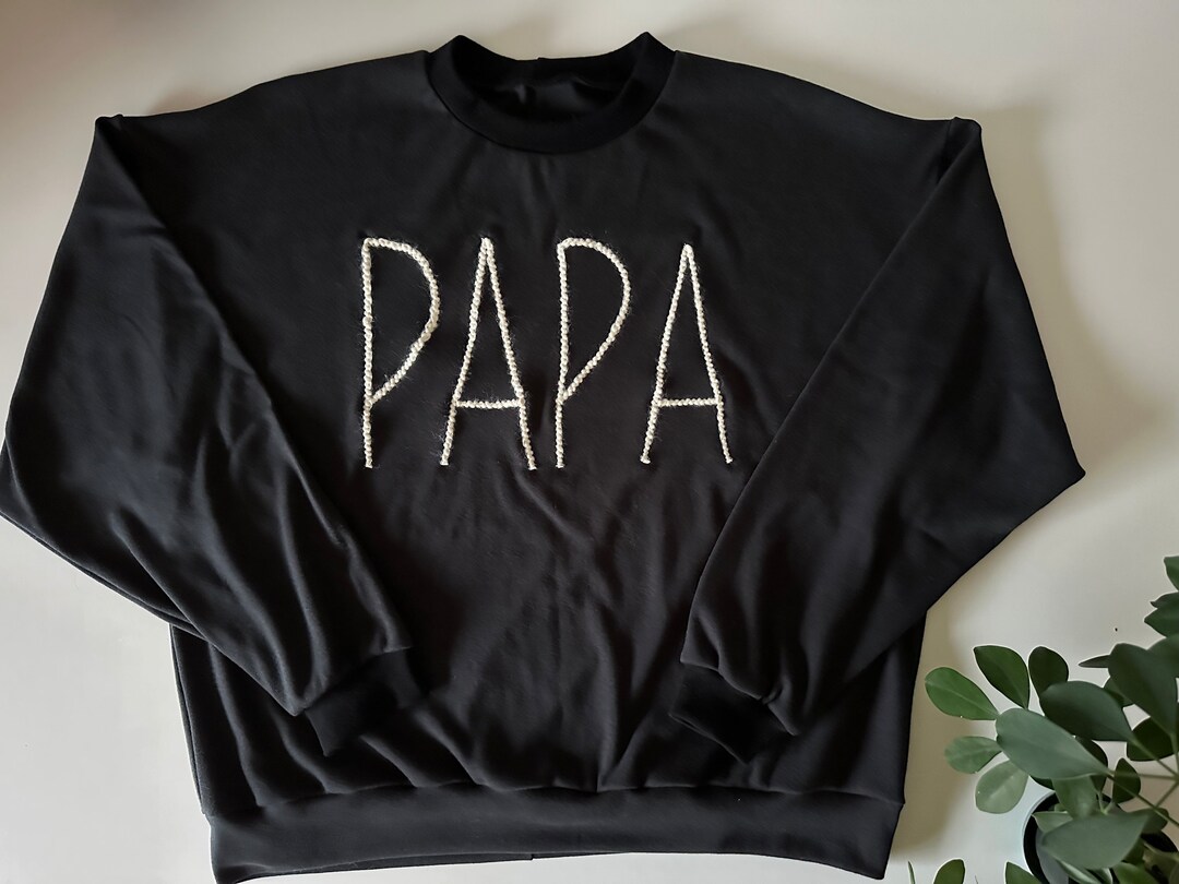 PERSONALIZED Adult Pullover Sweater With NAME or Words. HANDMADE Custom ...