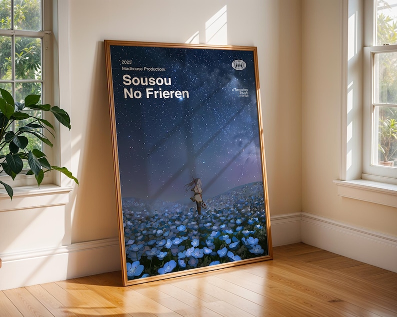 Sousou No Frieren Anime Poster: Minimalist Manga Wall Art - Etsy