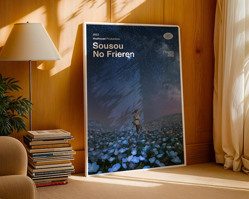 Sousou No Frieren Anime Poster: Minimalist Manga Wall Art - Etsy