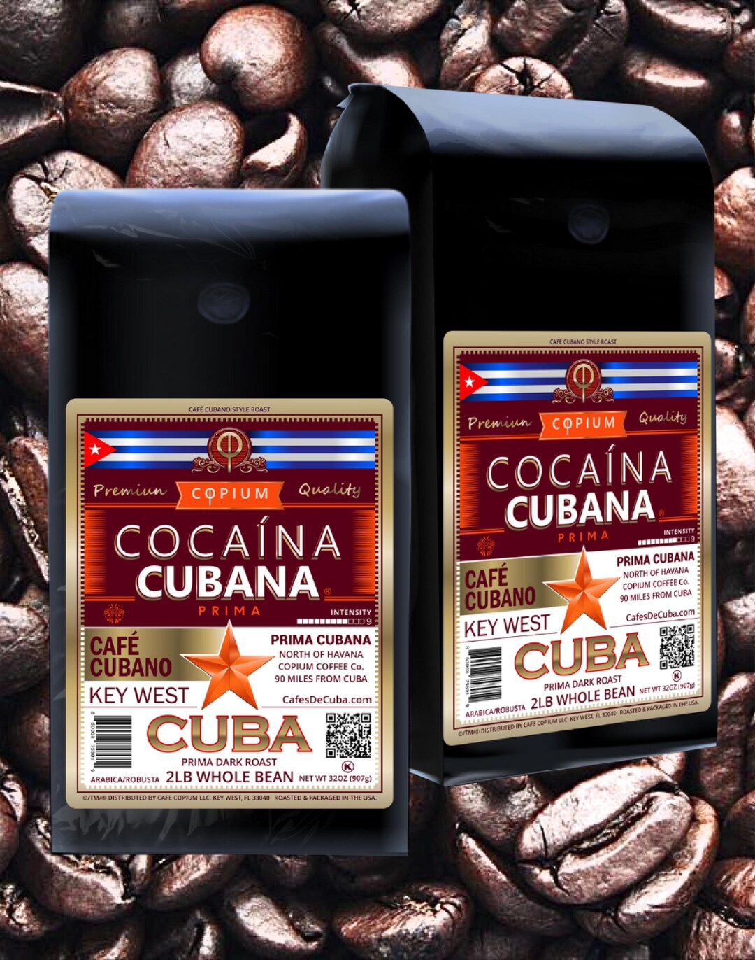 Cocaina Cubana - Prima - 2LB Whole Bean - Arabica / Robusta Coffee ...