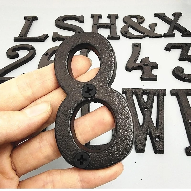 Wrought Iron House Numbers - Etsy