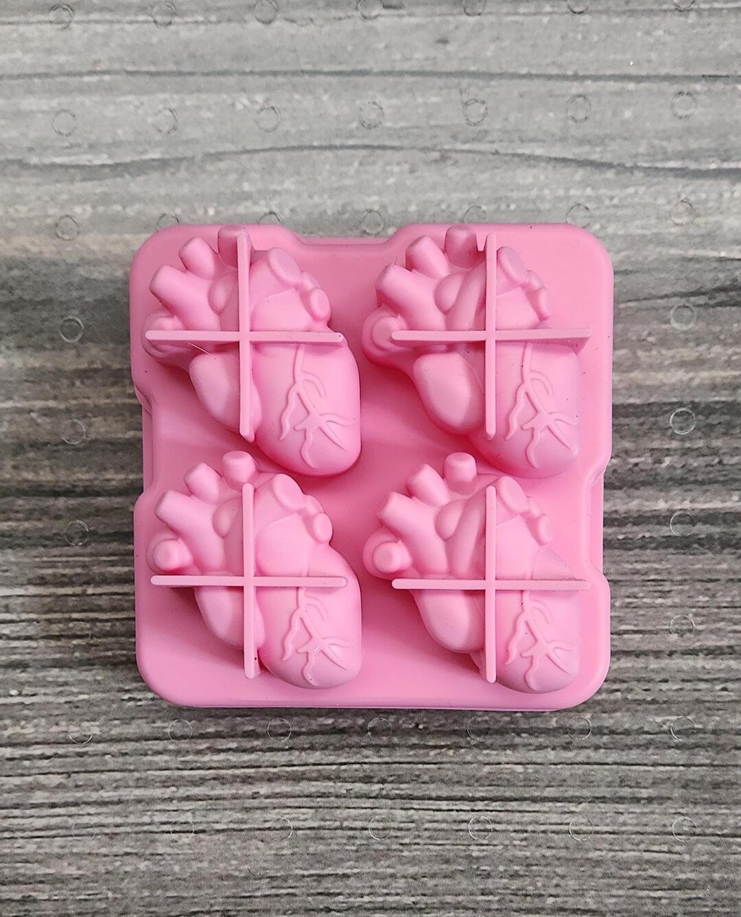 3D Silicone Human Heart Treat Mold – 4 Cavities, Food Safe, Oven ...