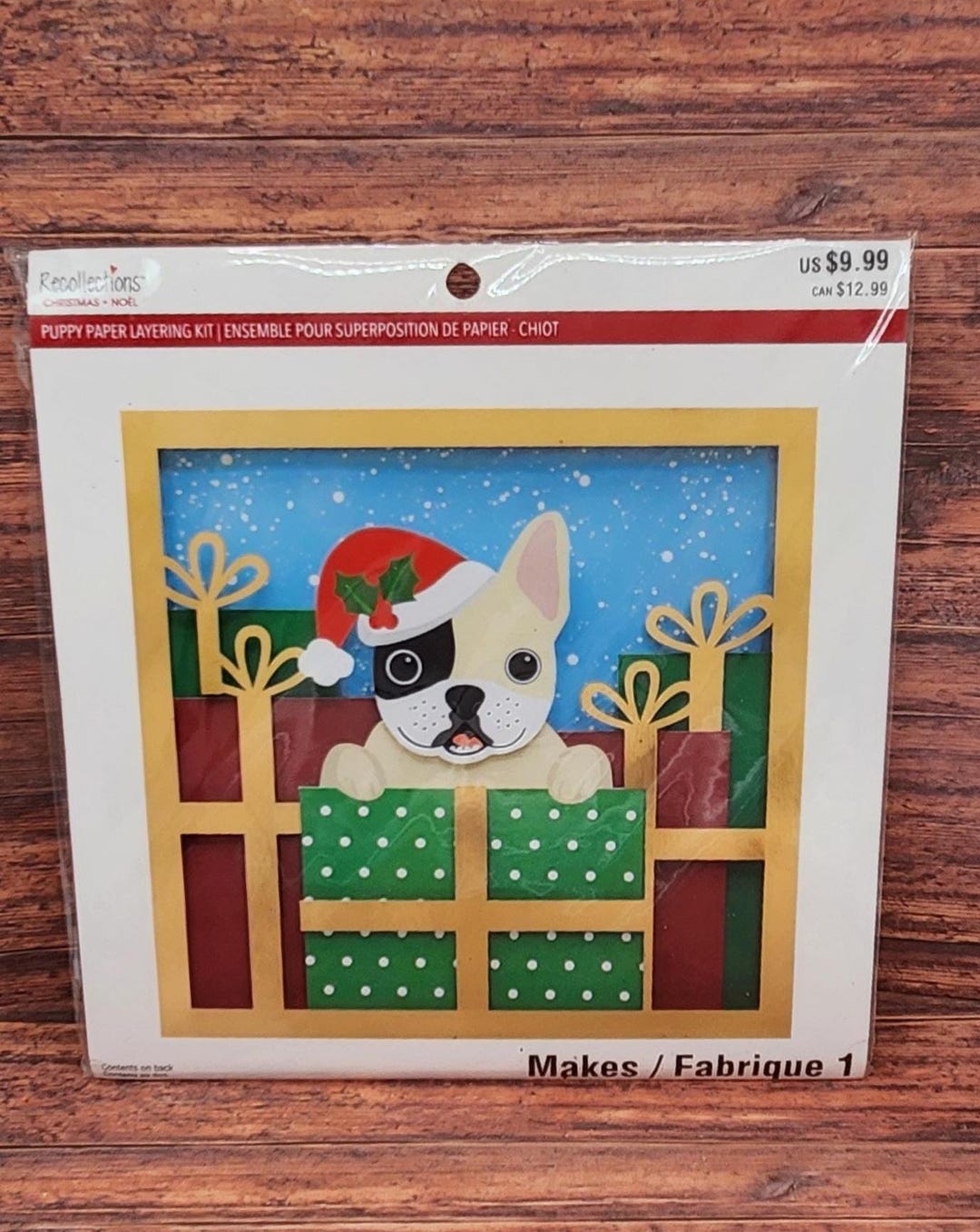 Puppy Paper Layering Kit – Recollections DIY Holiday Craft With ...