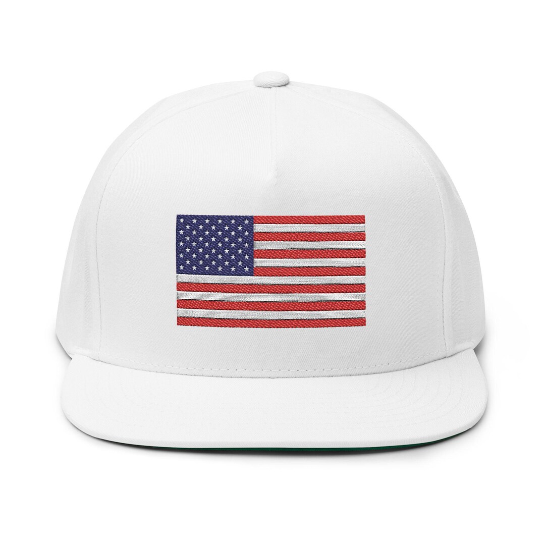 Your Country Flag Hat - Embroidered, Structured, Flat Bill Cap - Etsy