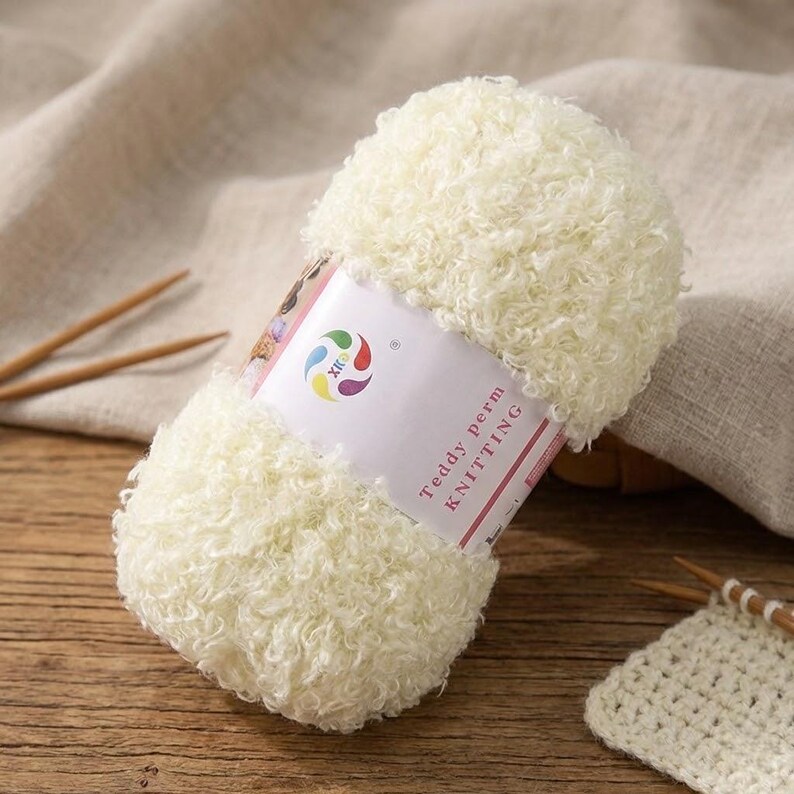 Teddy Bouclé Yarn, Soft Wool Blend, Chunky Knit - Etsy