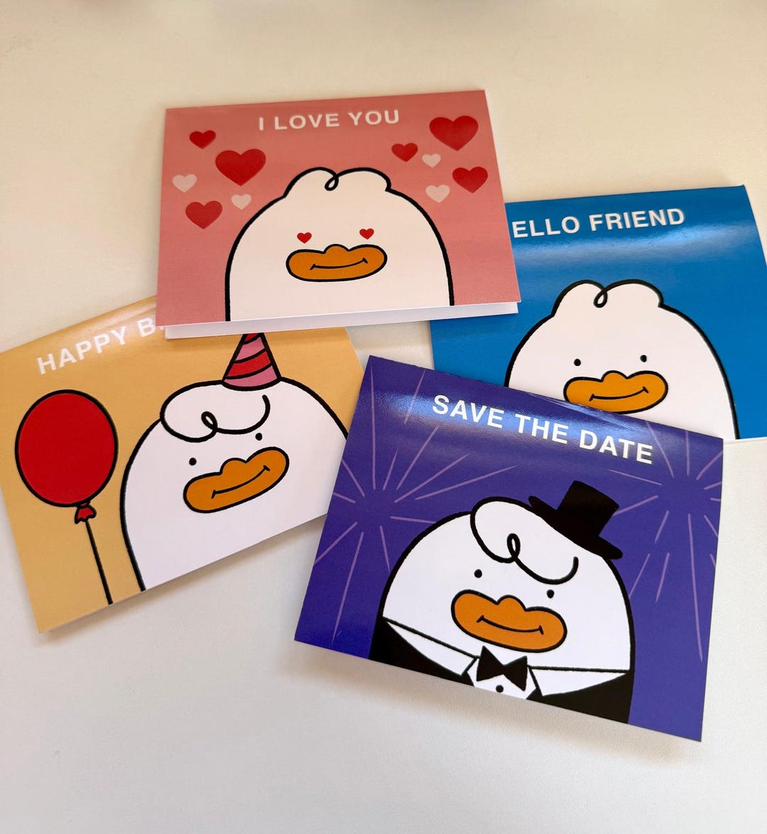 4 Kpop Demon Hunters Greeting Cards: Hello Friend, Save the Date, Happy ...