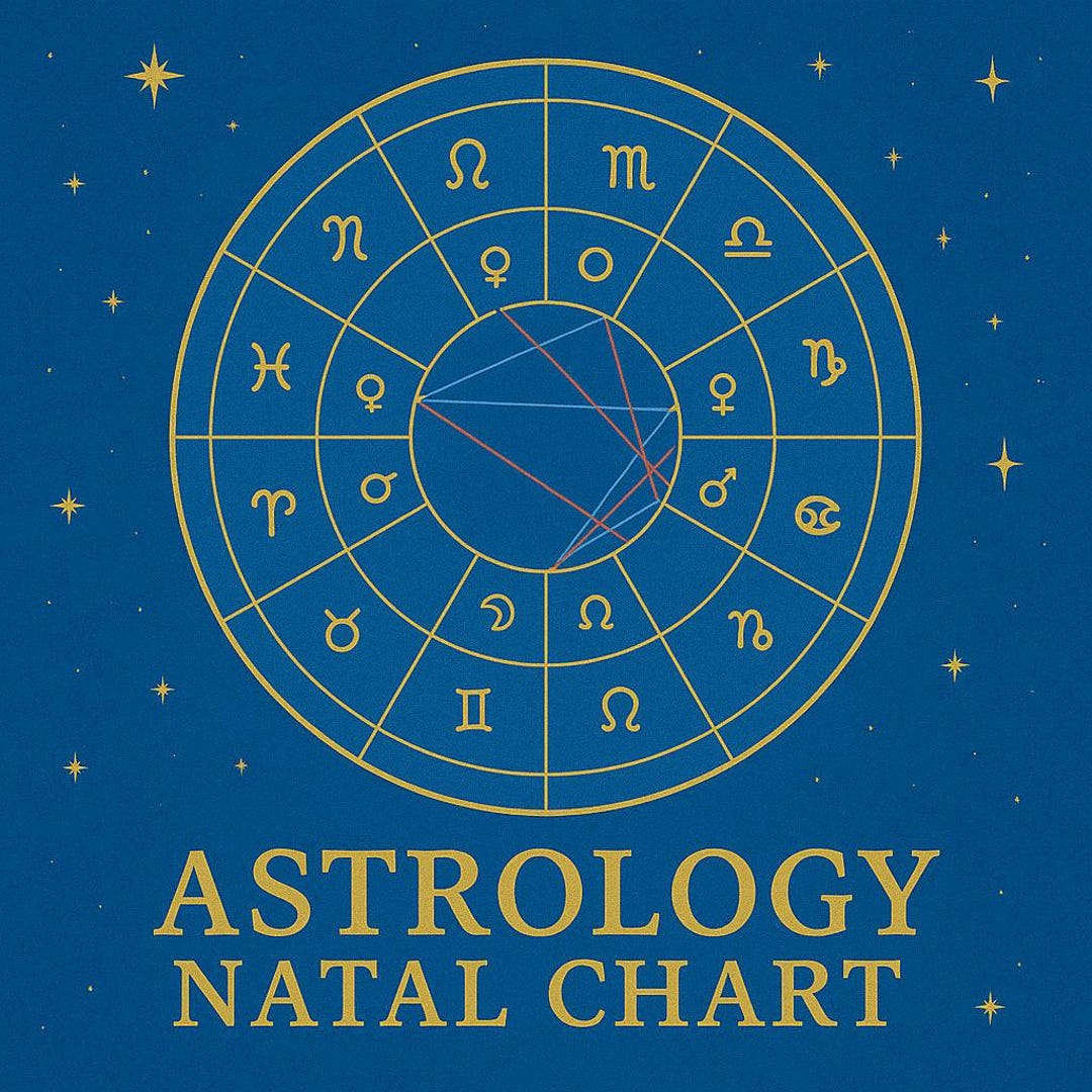 Create My Birth Chart | Custom Astrology Natal Chart PDF | Zodiac Wheel ...