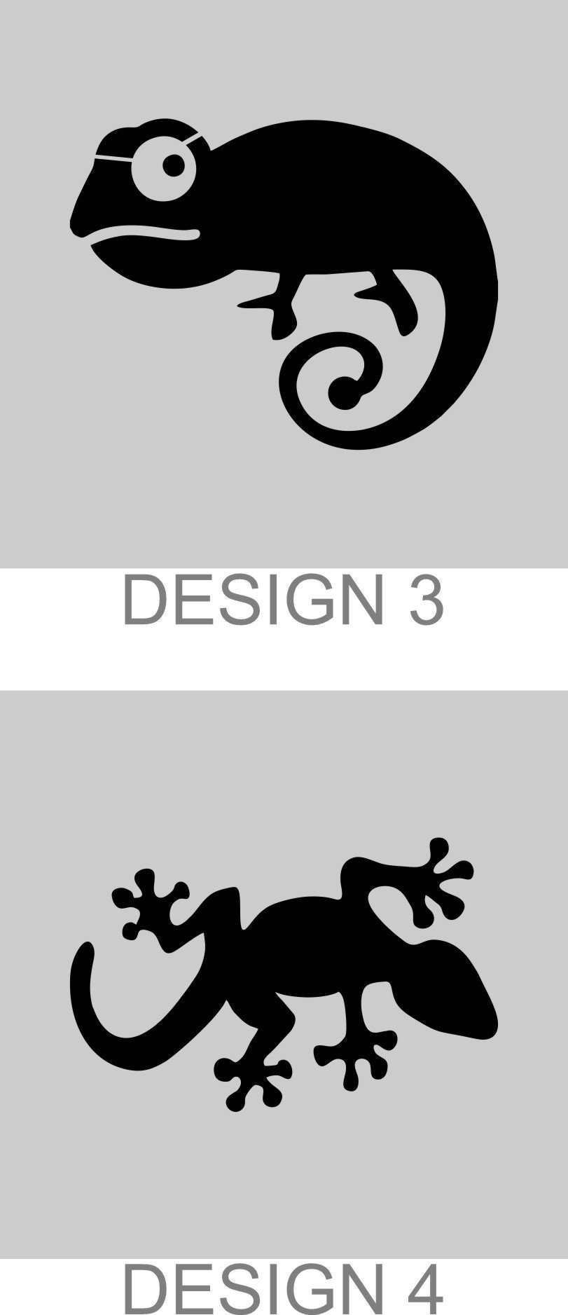 Laser-cut Chameleon Stencil Custom Animal Stencil Reptile | Etsy