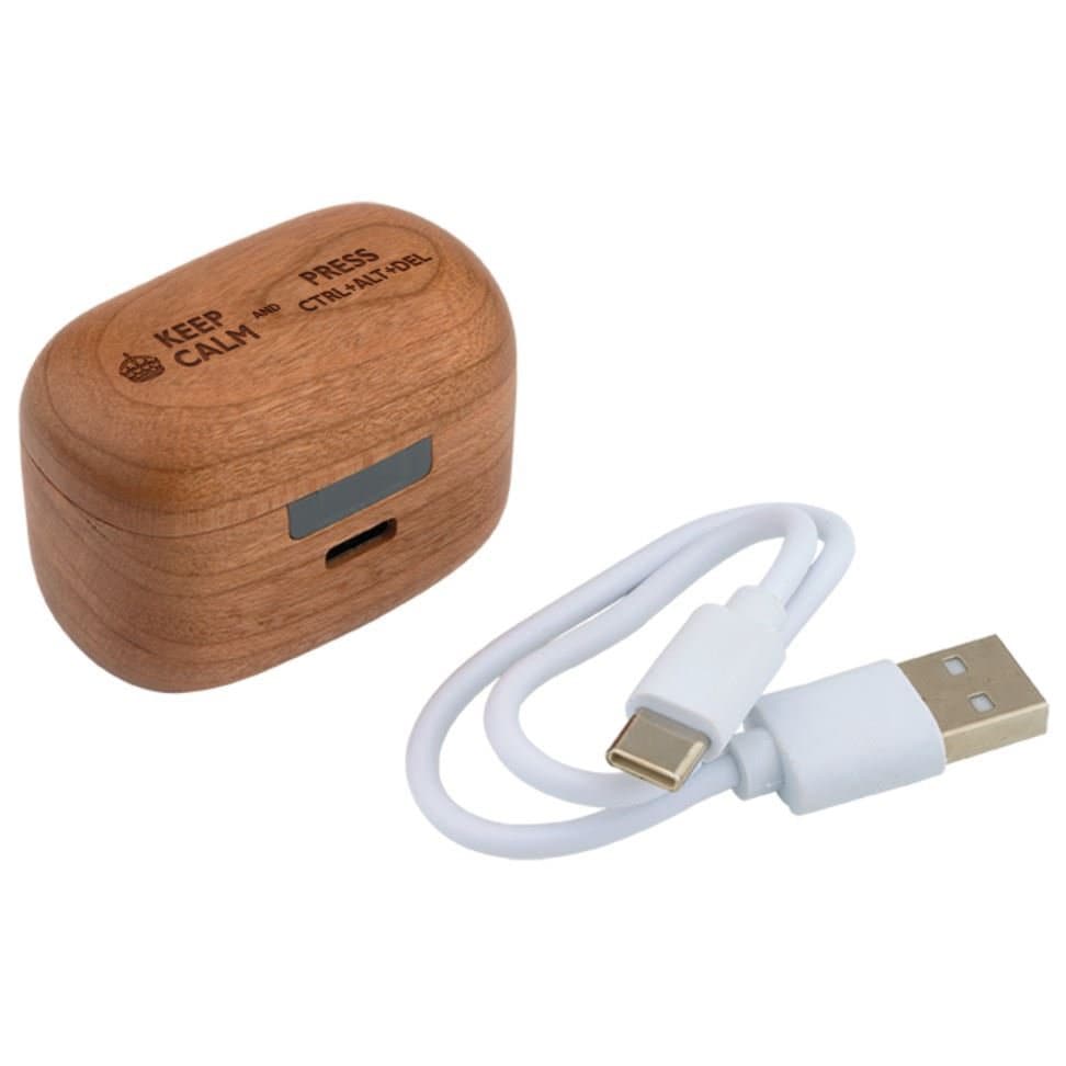 Engraved Cherry Wood Wireless Earbuds and Charger Case | Etsy