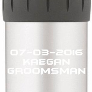 Laser Engraved Thermos Stainless Steel Insulated Can Holder ...