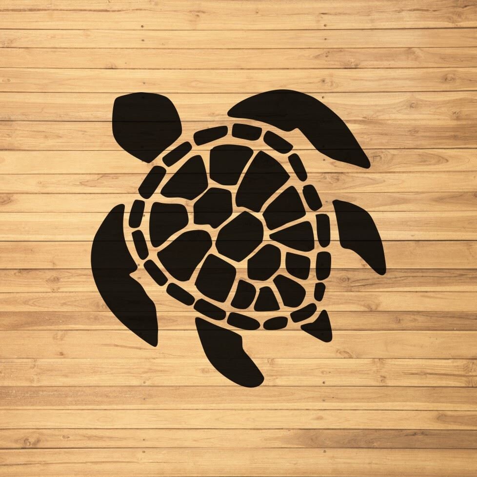Custom Stencil, Turtle Stencil, Crafts, Commercial Use, Painting ...