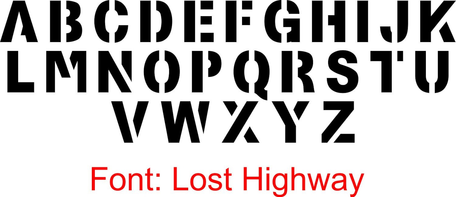 Custom Alphabet Stencil Set 26 Piece Letter Stencil Set | Etsy