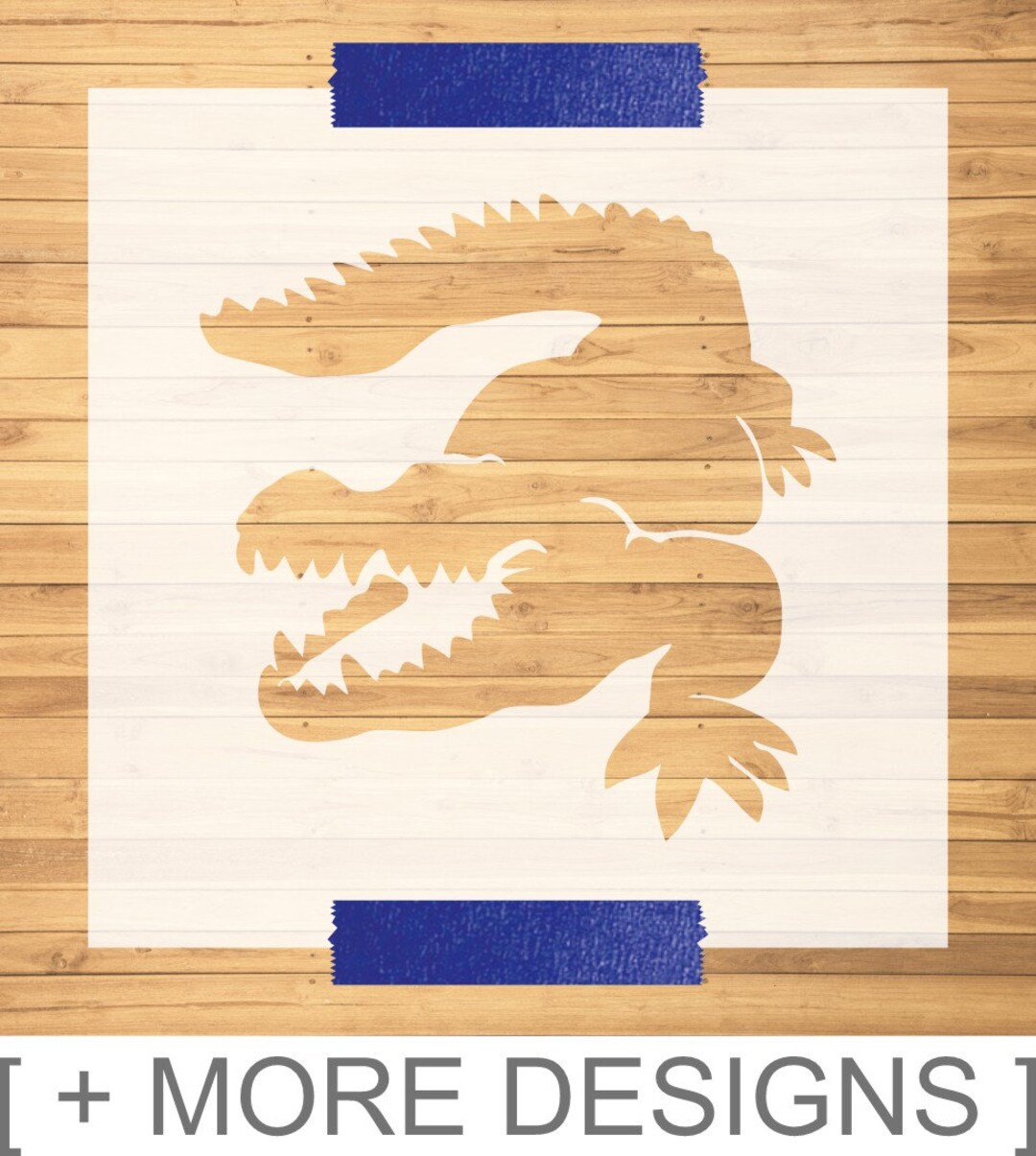 Laser-cut Alligator Stencil | Custom Animal Stencil | Swamp Stencil - Etsy