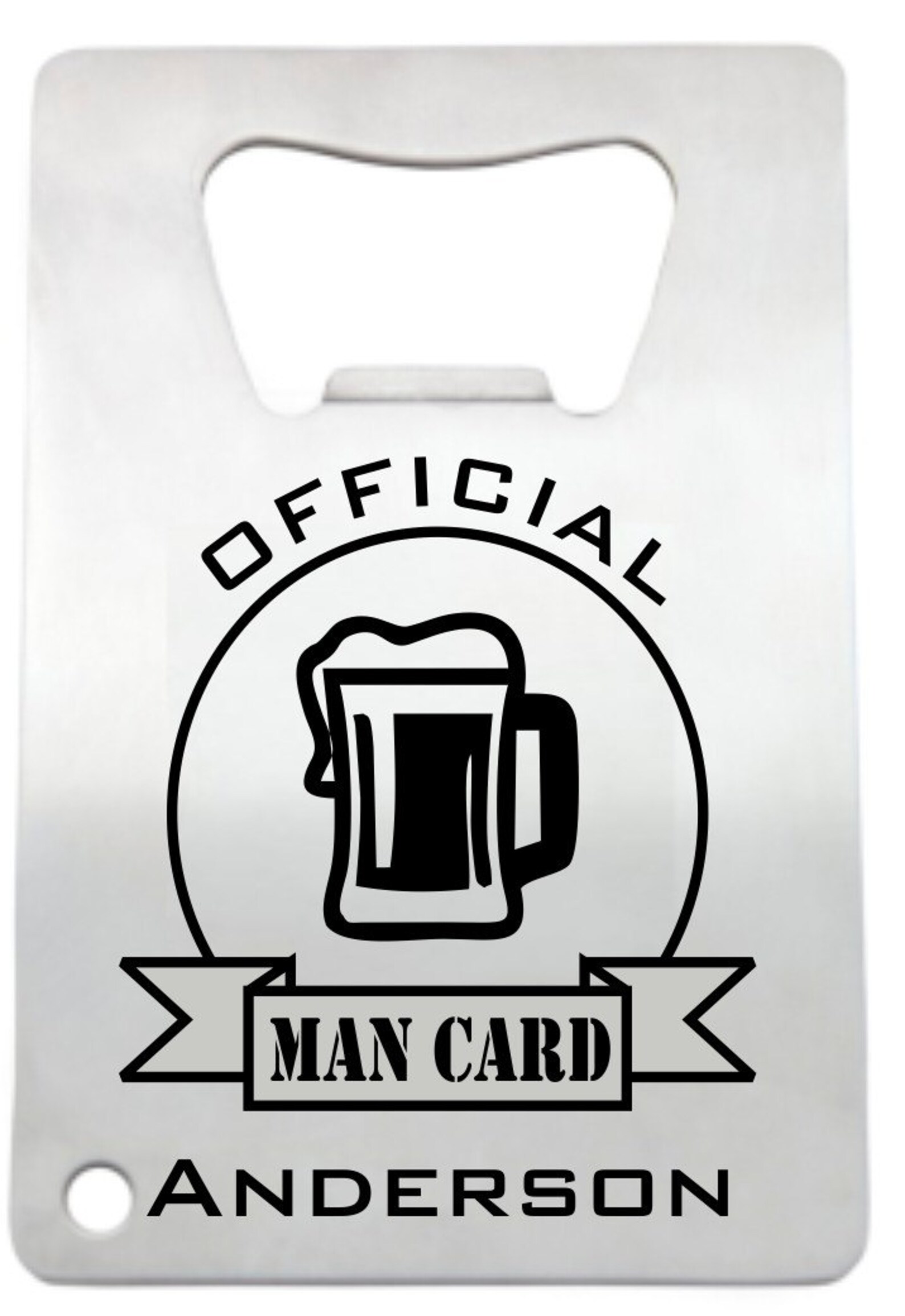 Personalized Stainless Steel Man Card Credit Card Bottle - Etsy