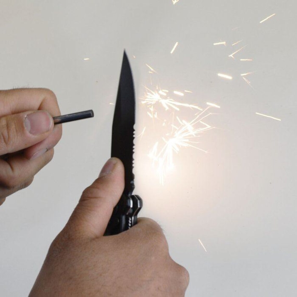 Firefighter Knife Survival Knife with Flashlight & | Etsy