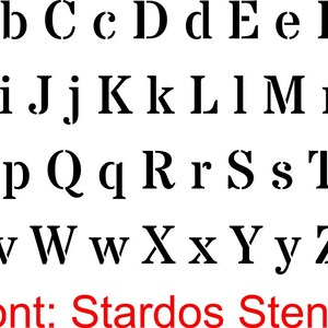 Custom Alphabet Stencil Set, 26 Piece Letter Stencil Set, Commercial ...