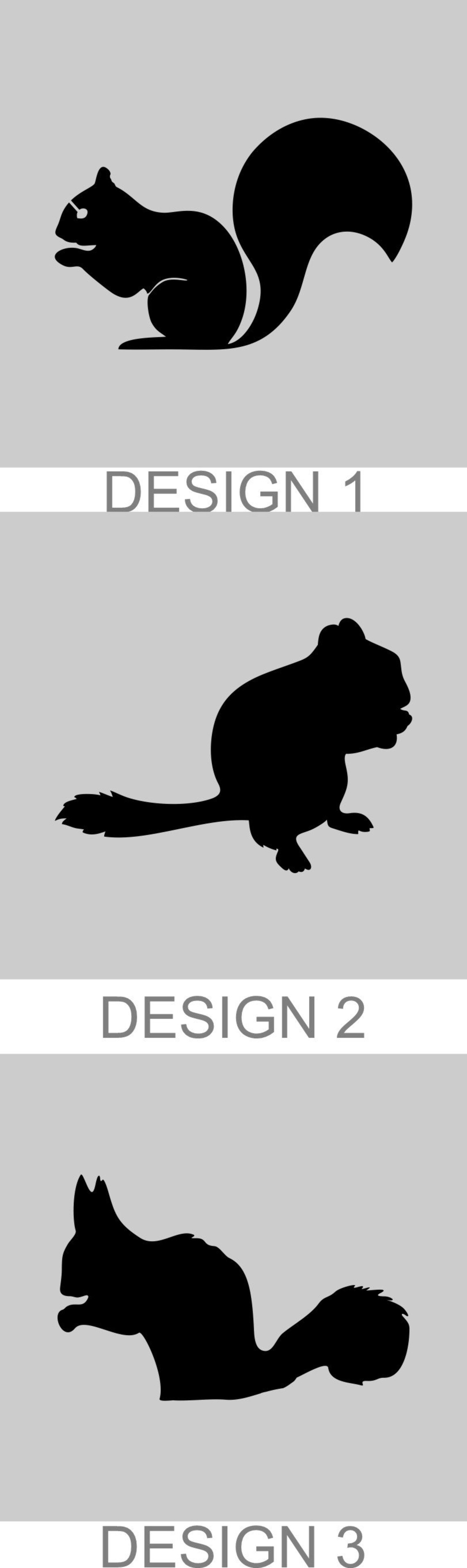 Laser-cut Squirrel Stencil | Custom Animal Stencil | Cute Stencil - Etsy